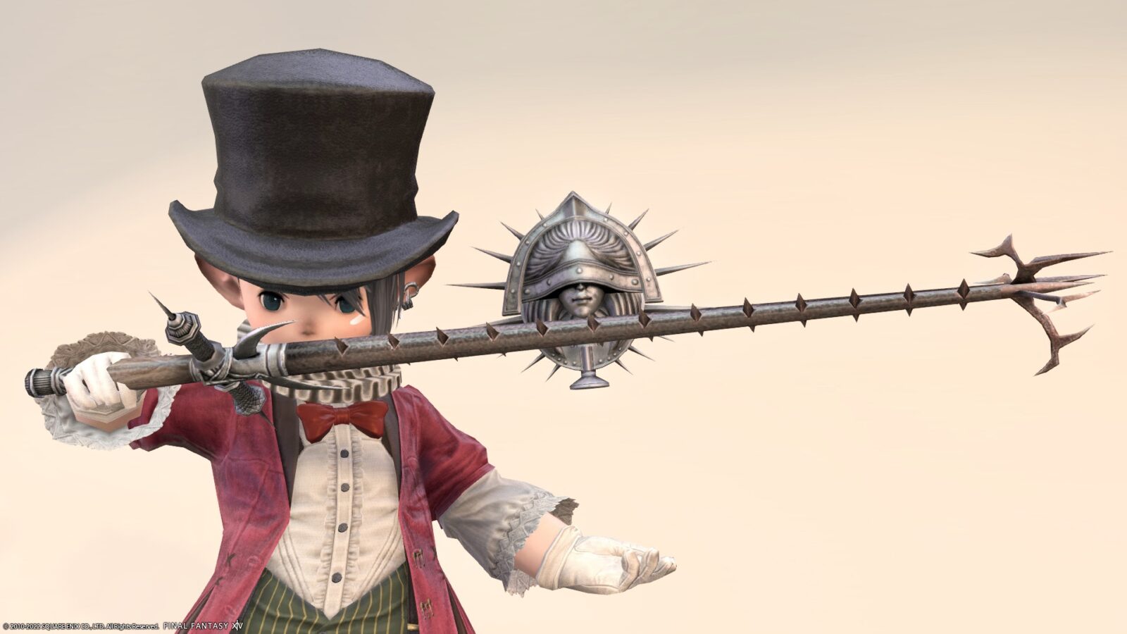 Iron Maiden-like red mage’s thorny weapon “Augmented Cryptlurker’s Tuck ...