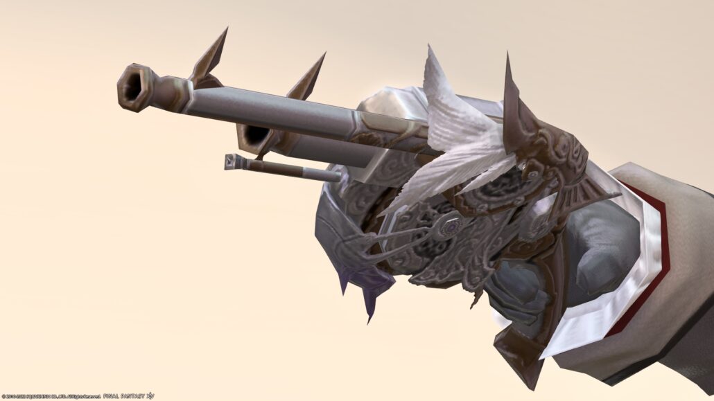 Classic short gun like a snail / Dohn Mheg’s Machinist weapon “Fae ...