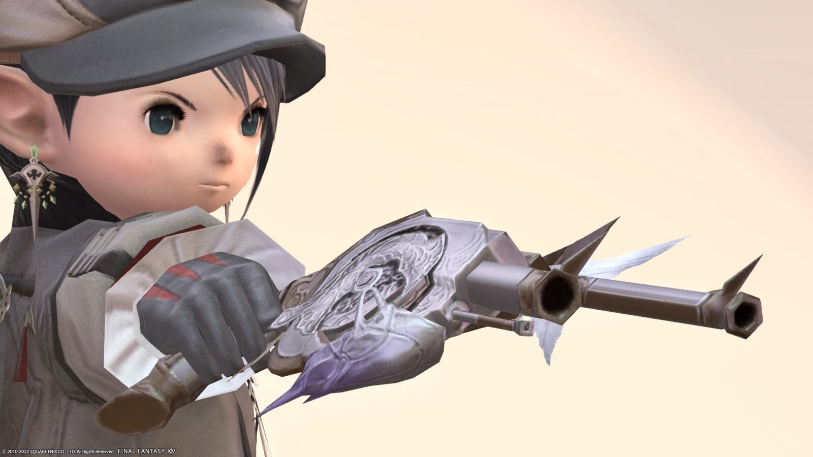 Classic short gun like a snail / Dohn Mheg’s Machinist weapon “Fae ...