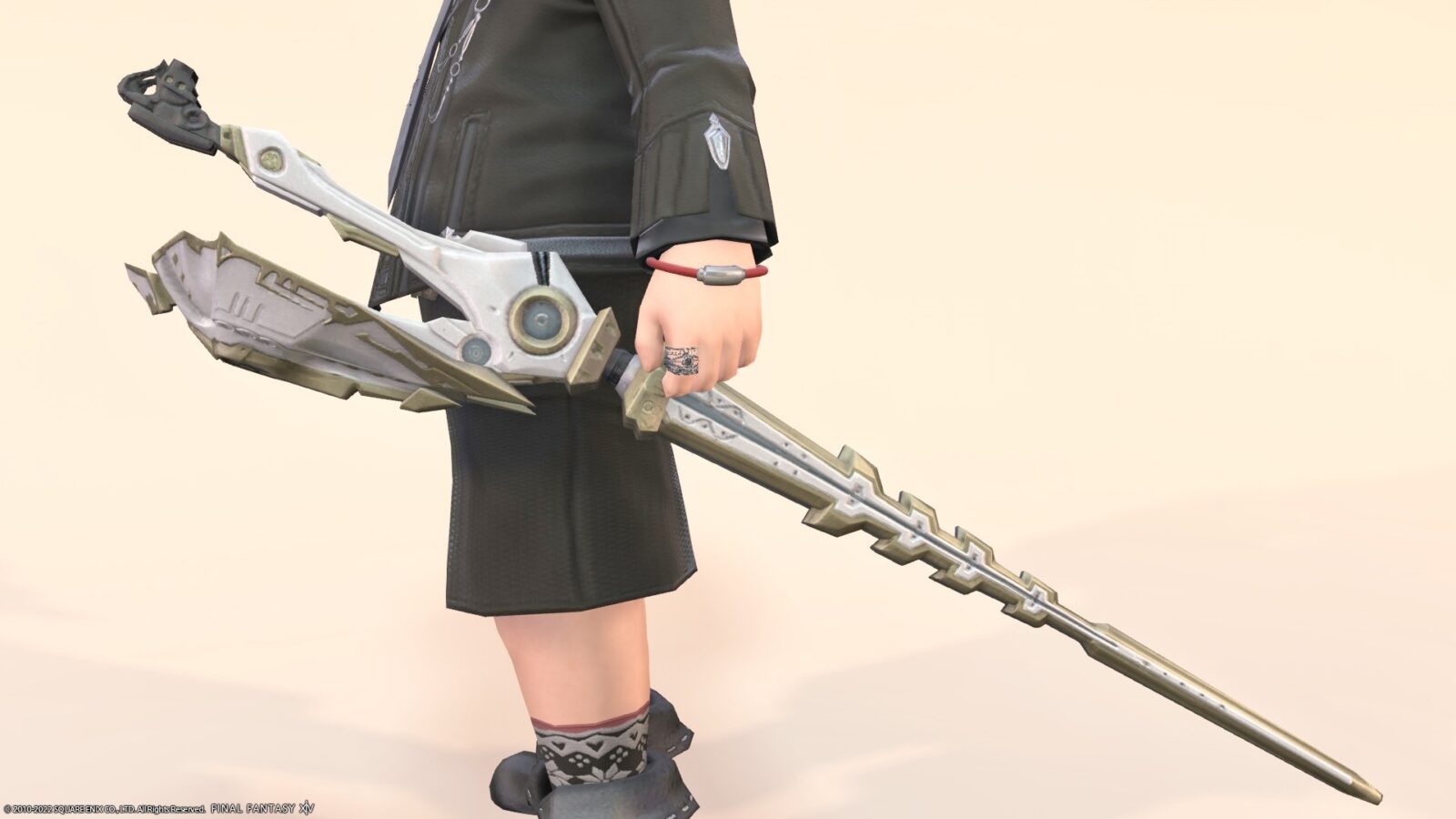 A red mage weapon that looks like a mobile suit “Augmented Lost Allagan ...