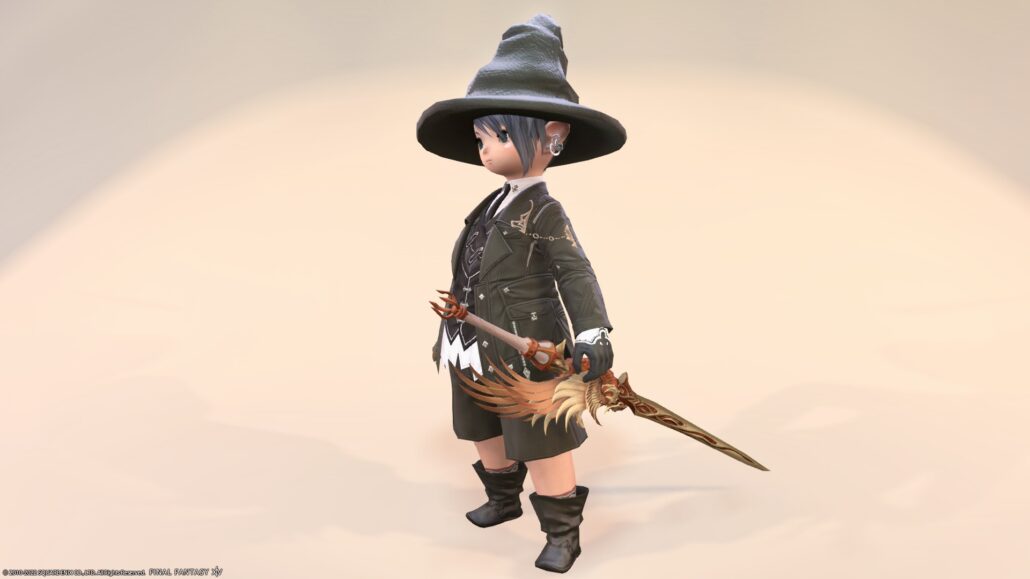 Oriental-style rapier with flaming feathers, Red Mage Weapon “Suzaku’s ...