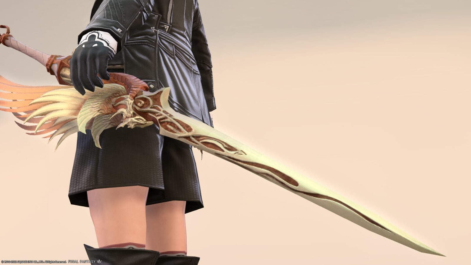 Oriental-style rapier with flaming feathers, Red Mage Weapon “Suzaku’s ...