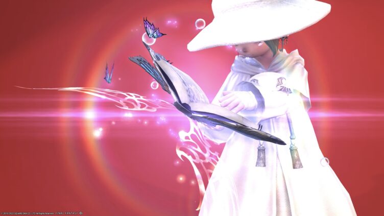 A summoner’s Titania weapon “The Fae’s Crown Grimoire” that shines in ...