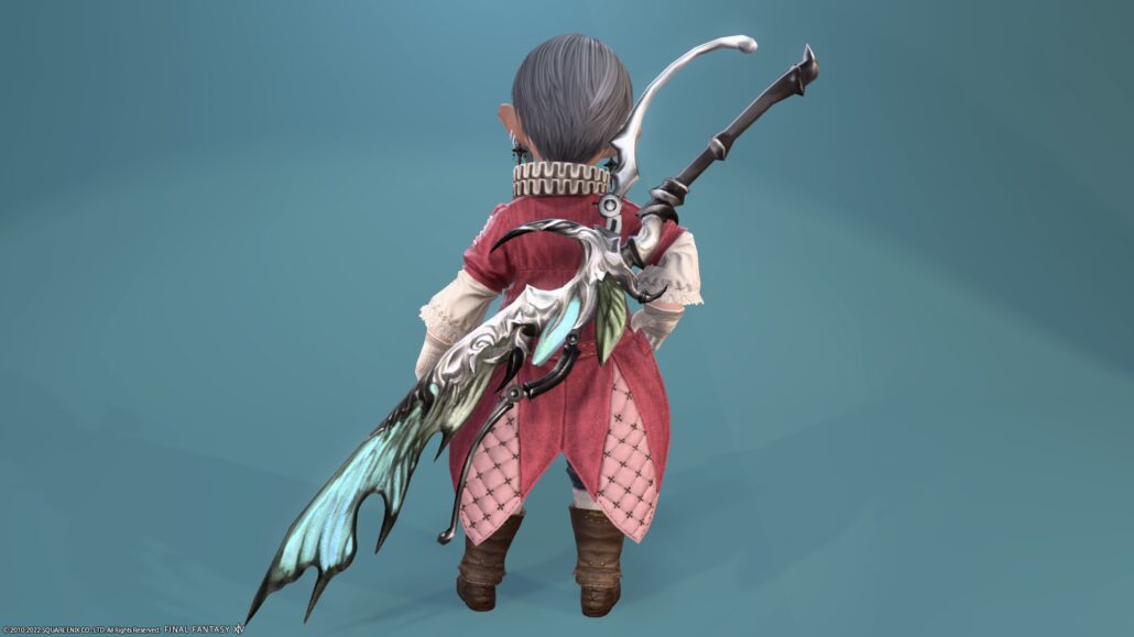 Titania’s dark knight sword “The Fae’s Crown Guillotine” that shines in ...