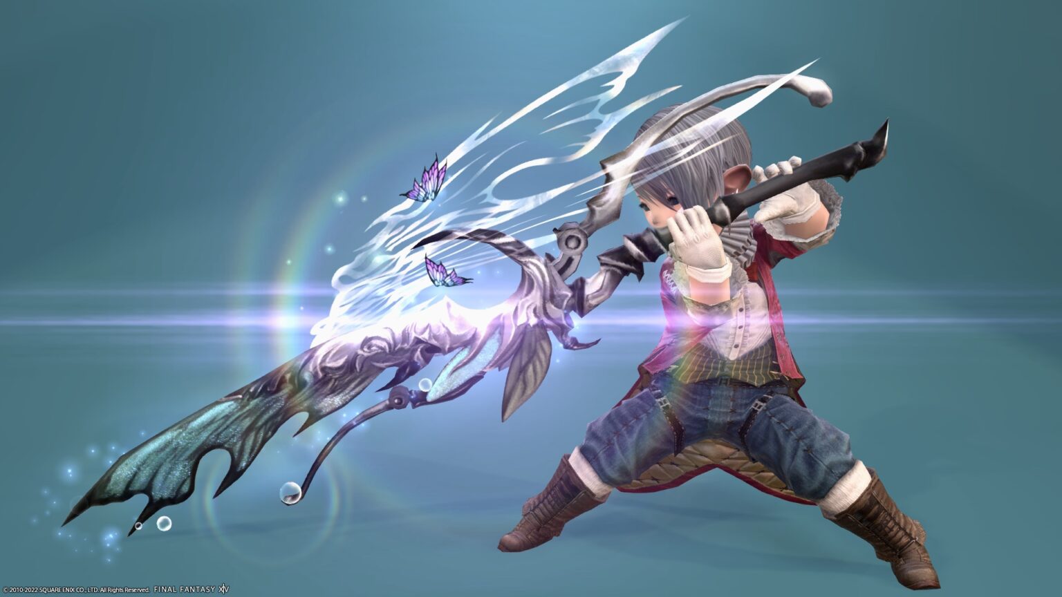 Titania’s dark knight sword “The Fae’s Crown Guillotine” that shines in ...