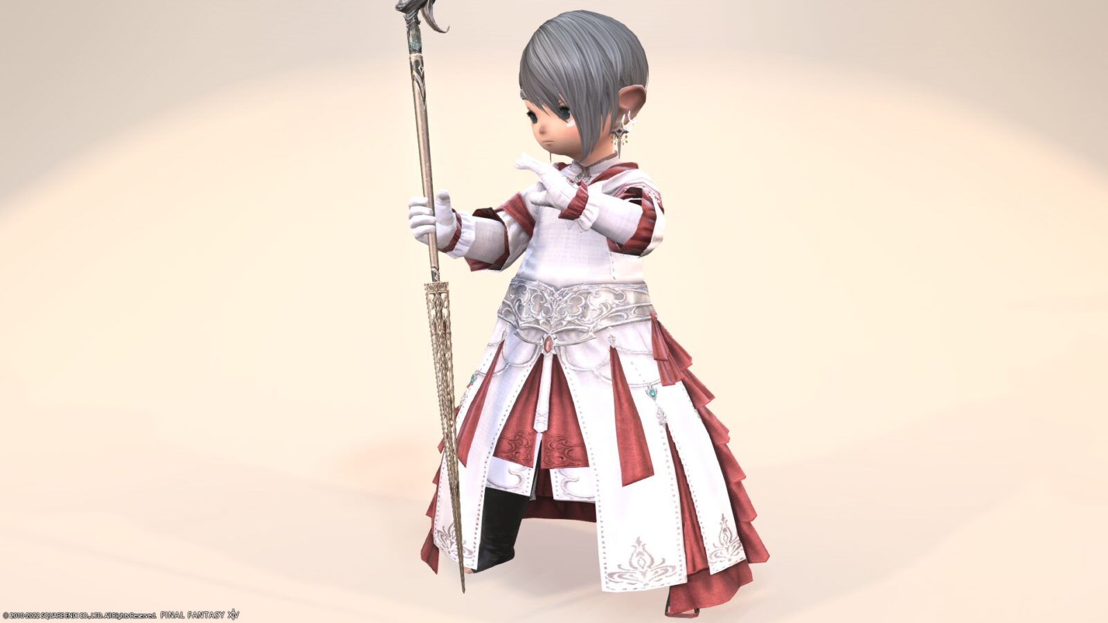 White mage’s AF5 equipment Ribbon robe “Theophany” series (Lalafell boy ...