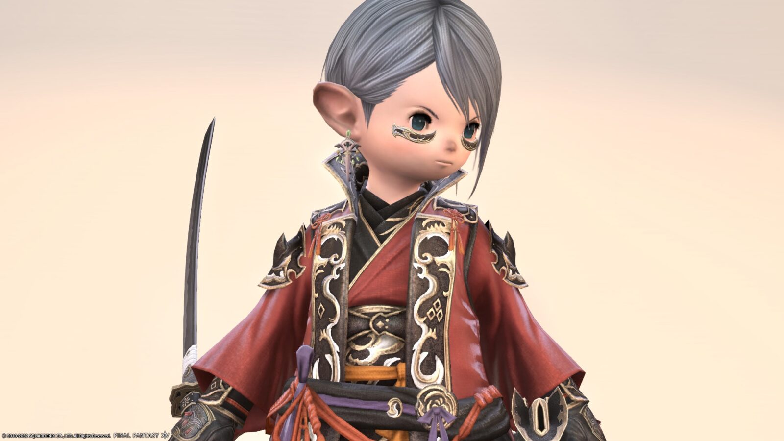 A lightning sword with ink dancing, Byakko’s shining samurai weapon ...