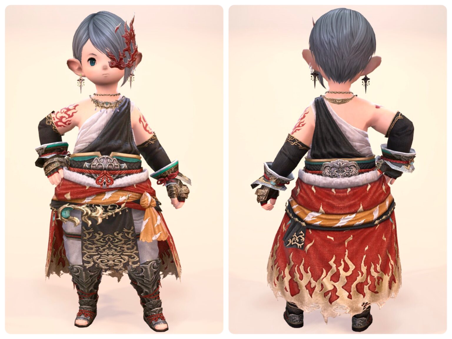 モンクのAF5装備・生きる炎の聖人衣装『アンコライト』シリーズ（ララフェル男子Ver.） | Norirow Note エオルゼア戦記 in FF14