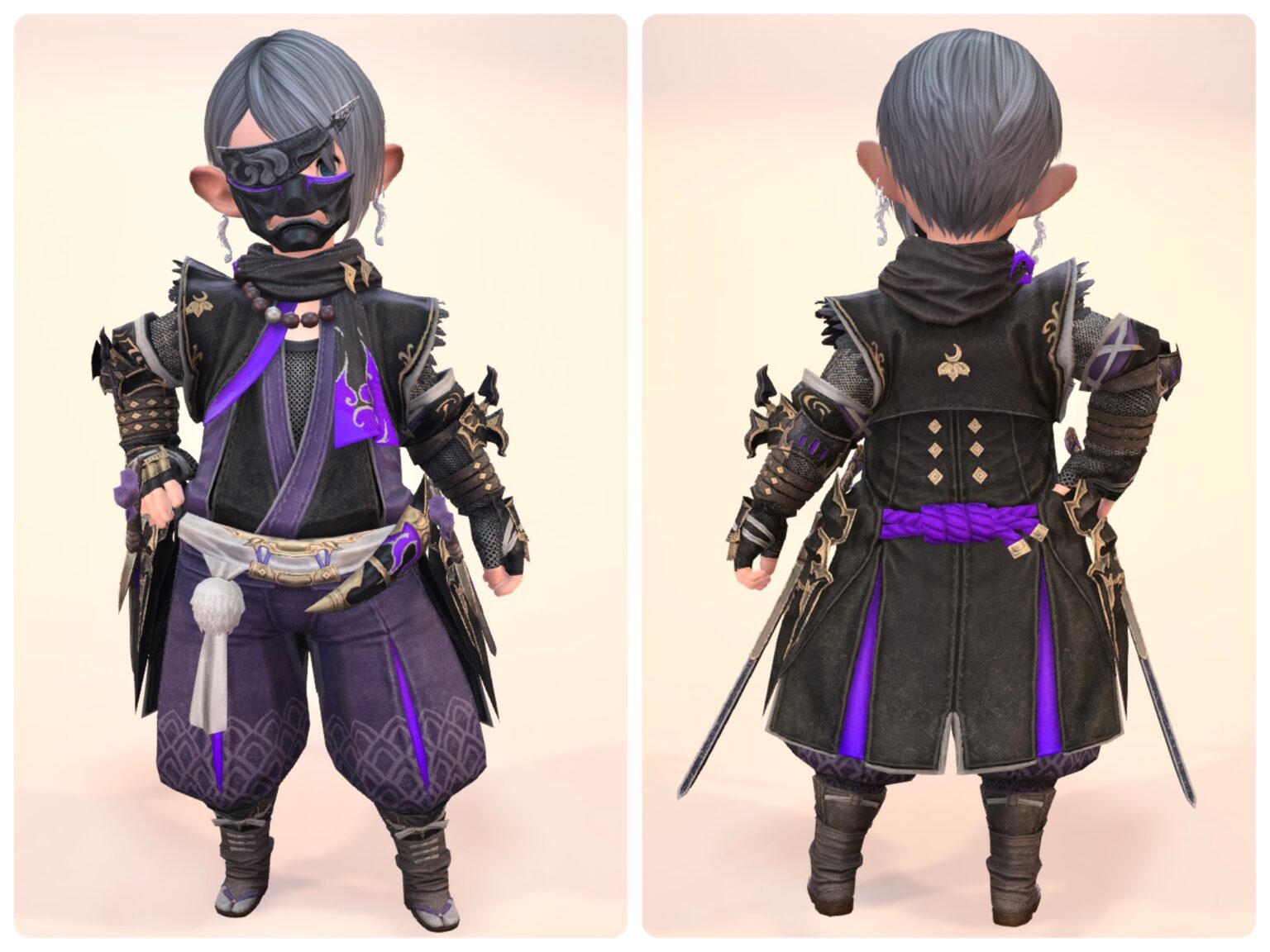 Ninja’s AF5 equipment, traditional costumes with beautiful black and ...