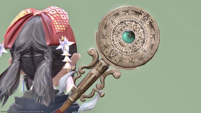 White mage weapon “Ravel Keeper’s Cane” carried by Cymet of Fanow ...