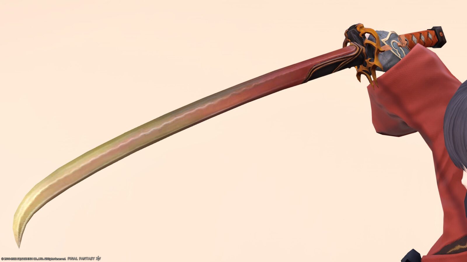 Shining samurai weapon with Suzaku flames and feathers dancing “Suzaku ...