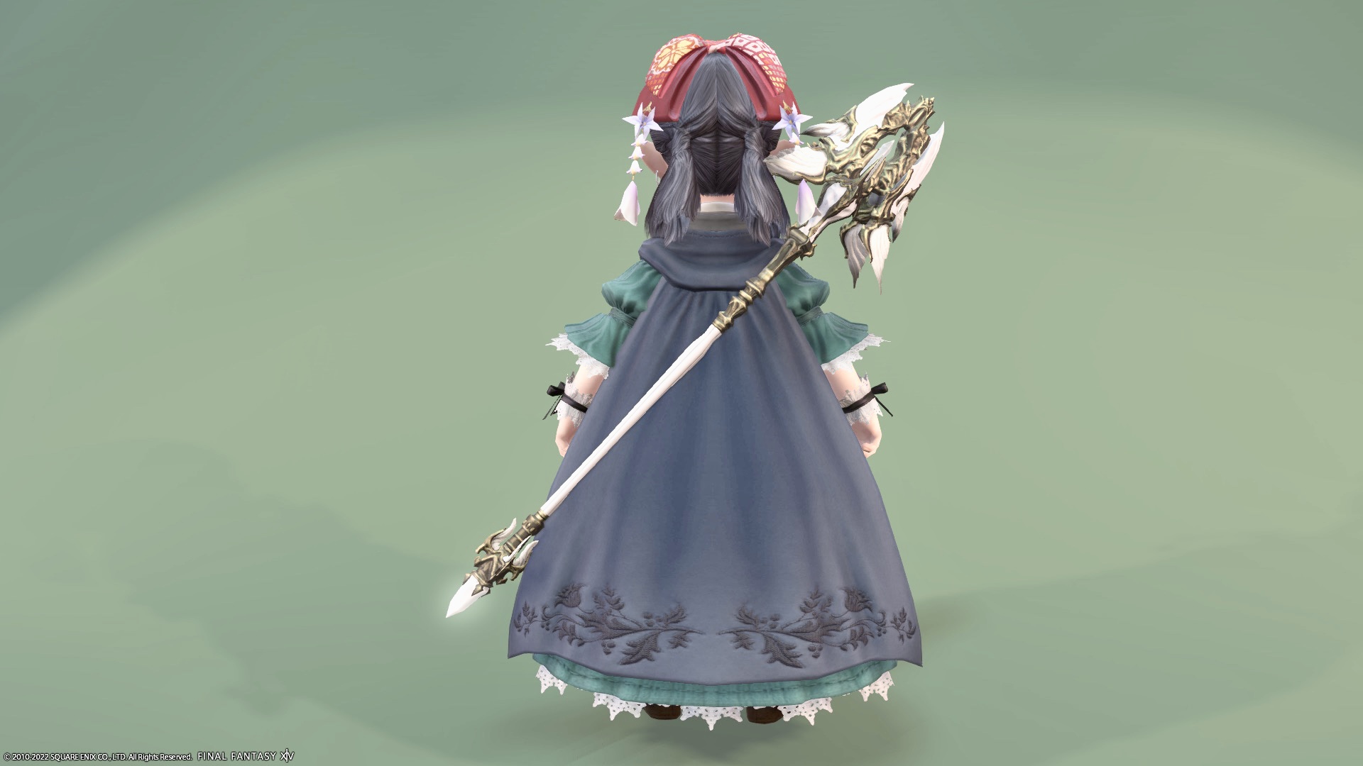 Bismarck’s white mage weapon “Endless Expanse Cane” with dancing wings ...