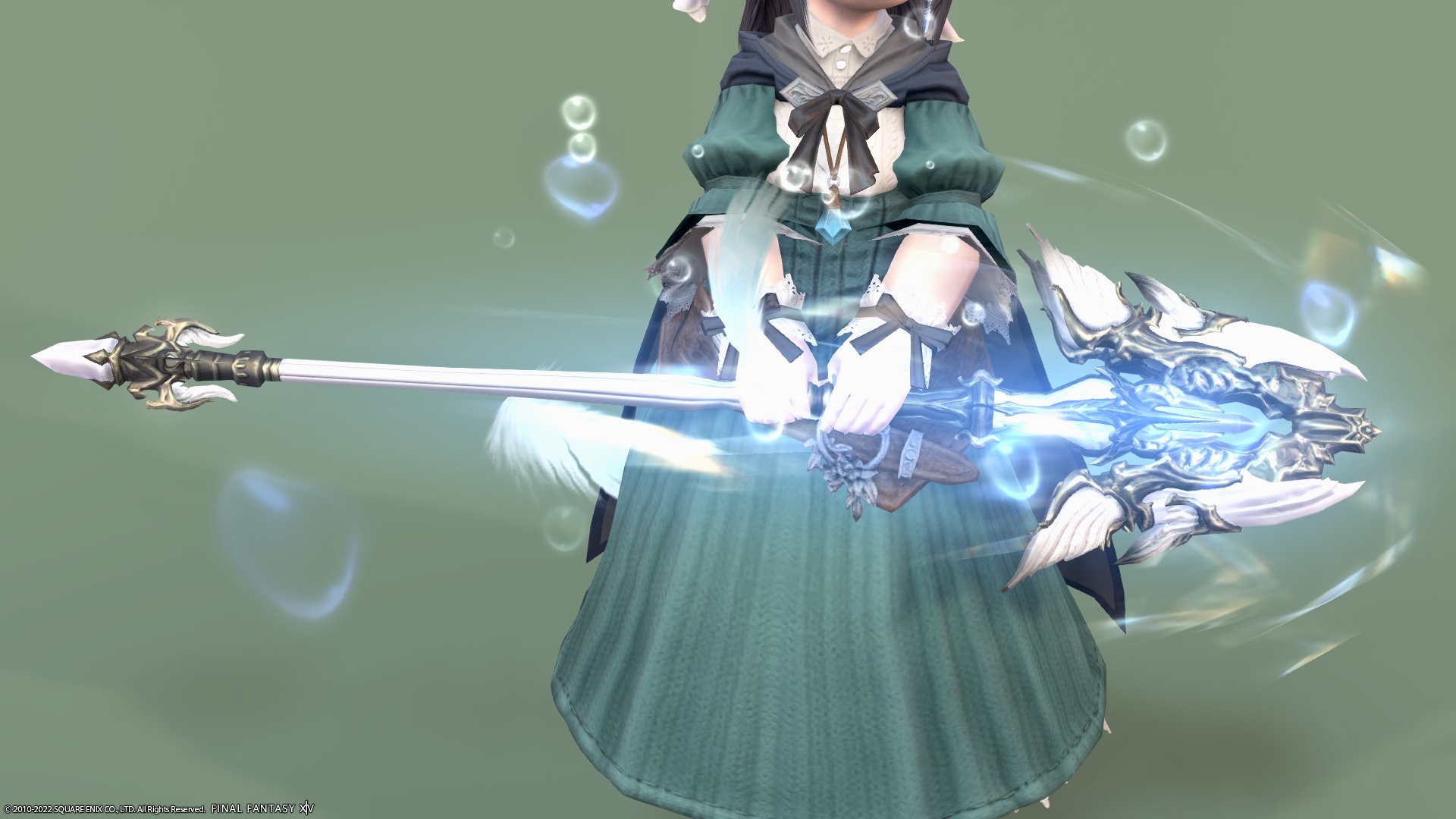 Bismarck’s white mage weapon “Endless Expanse Cane” with dancing wings ...