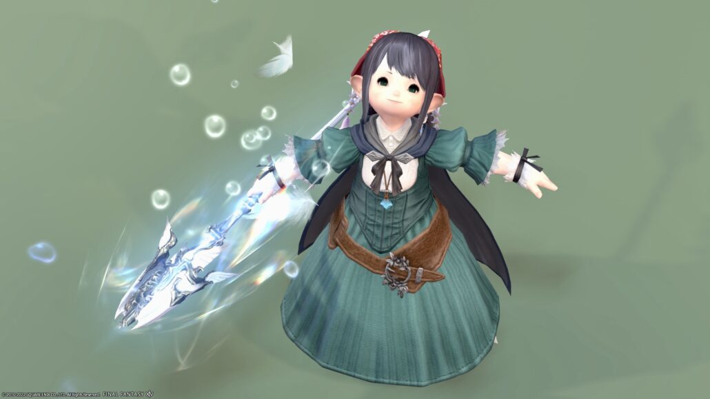 Bismarck’s white mage weapon “Endless Expanse Cane” with dancing wings ...