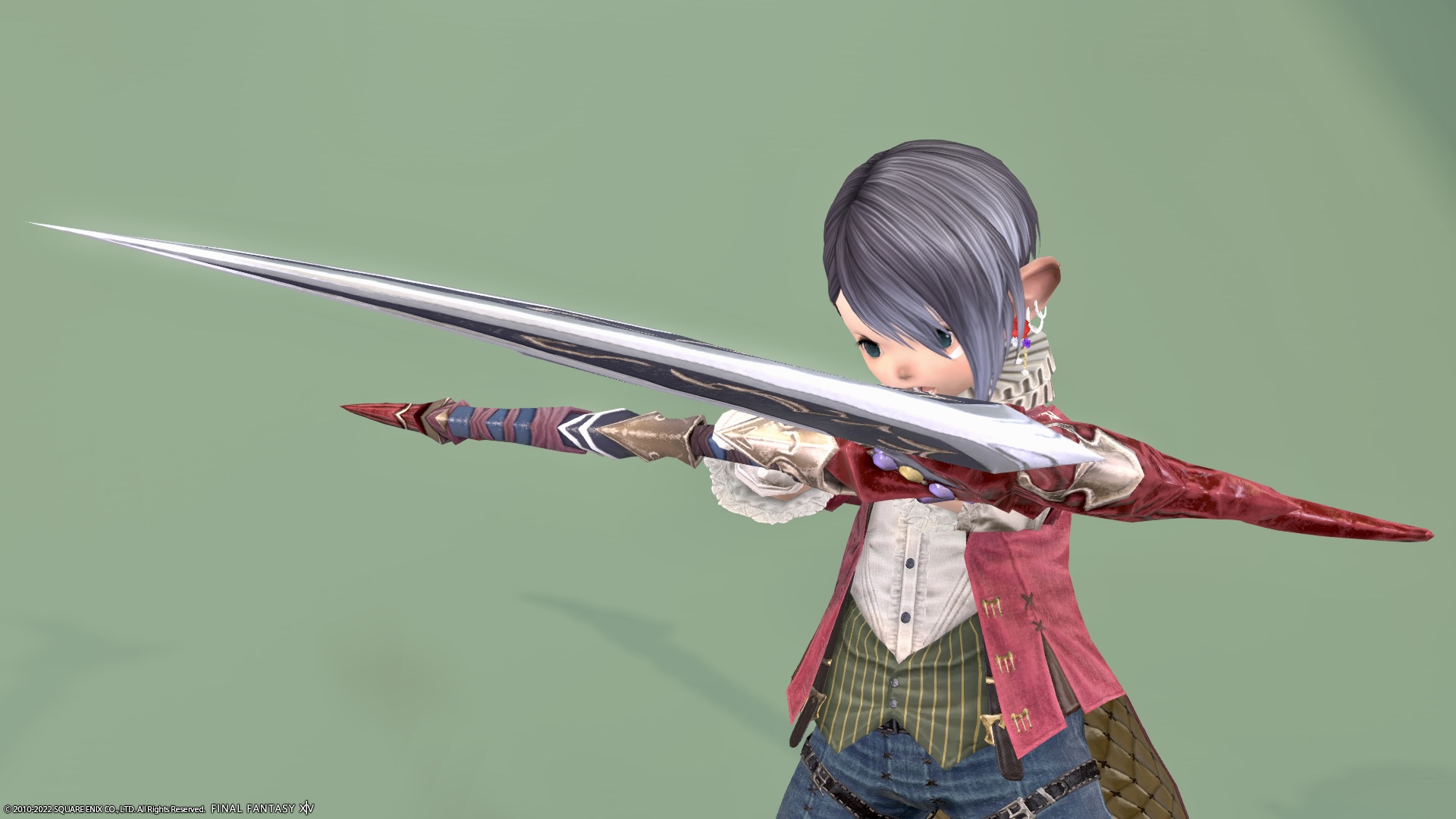 Coral red scythe, Ala Mhigo’s Japanese-style reaper weapon “Naigama of ...