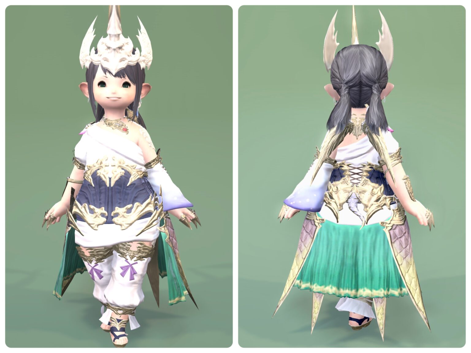 Summoner’s AF2 Equipment / Heavenly Unicorn “Caller” Series (Lalafel Girl Ver.) | Norirow Note ...