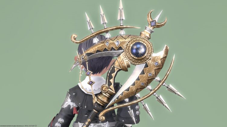 Golden Crescent Scythe Reaper Weapon “Lunar Envoy’s War Sickle ...