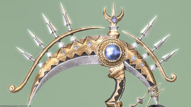 Golden Crescent Scythe Reaper Weapon “Lunar Envoy’s War Sickle ...