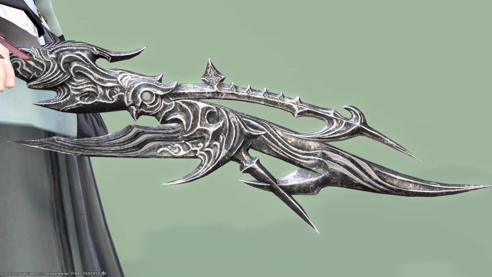 A dark fantasy samurai weapon that shines in purple “Monstrorum Katana ...