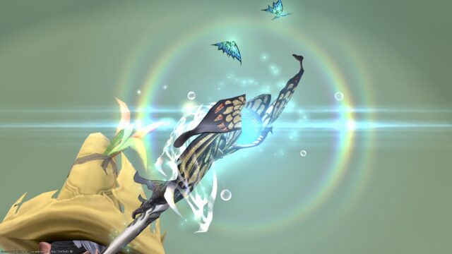 A Black Mage’s flower rod with dancing butterflies and bubbles Titania ...