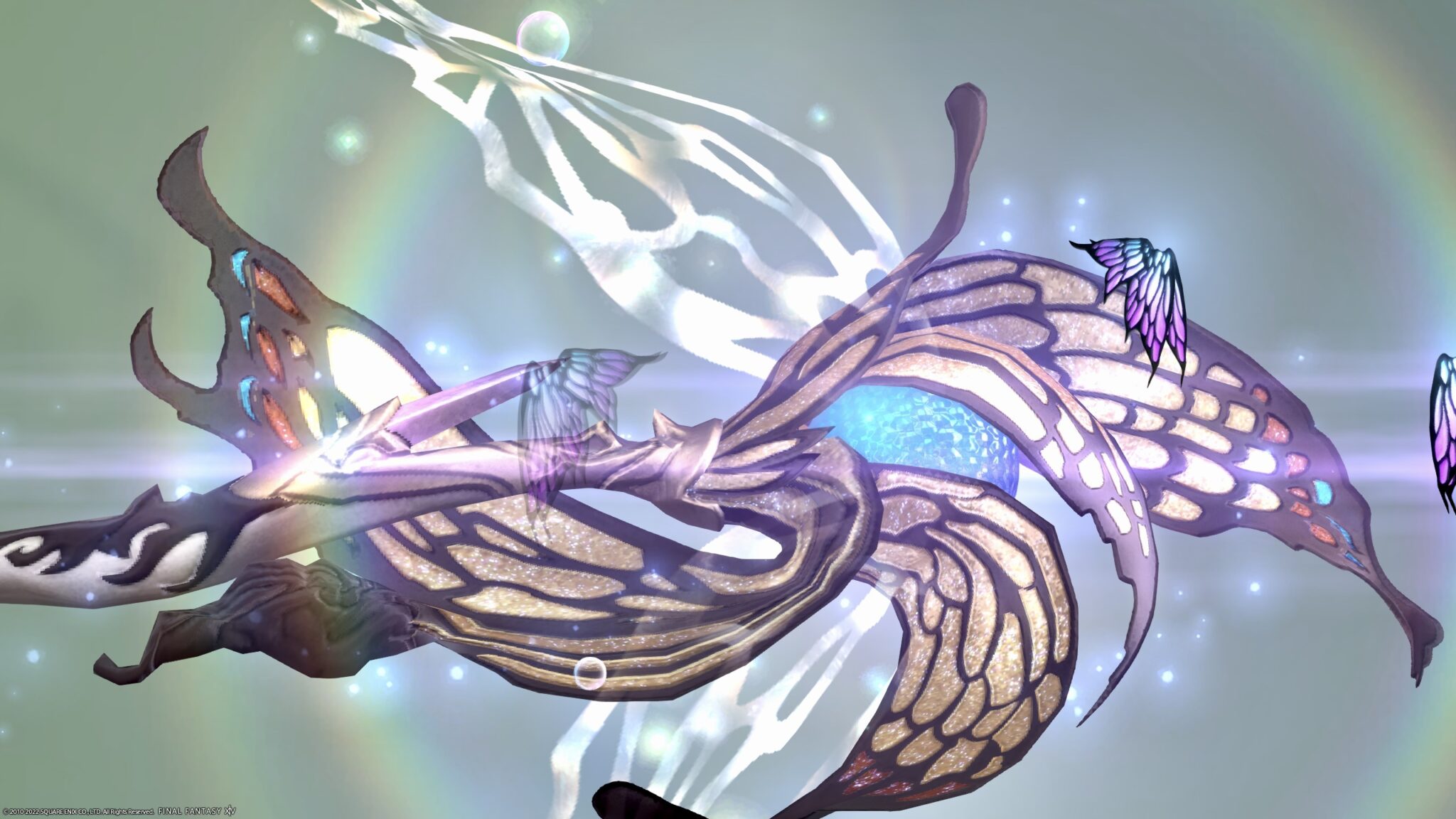 A Black Mage’s flower rod with dancing butterflies and bubbles Titania ...