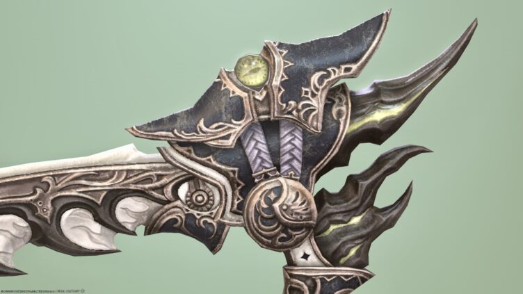 Super large reaper scythe with devil eyes PvP weapon “Tropaios Scythe ...