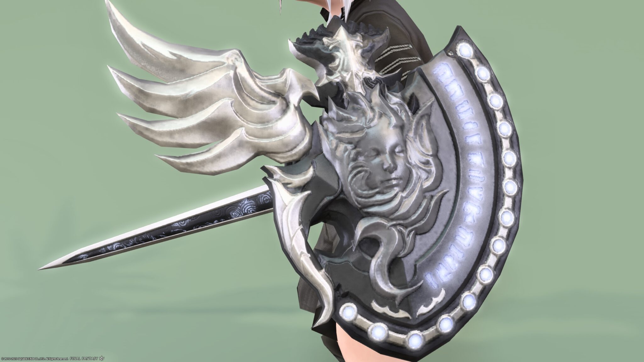 Alphascape V4.0 (Savage) Paladin Weapon / Face Shield with Open Wings ...