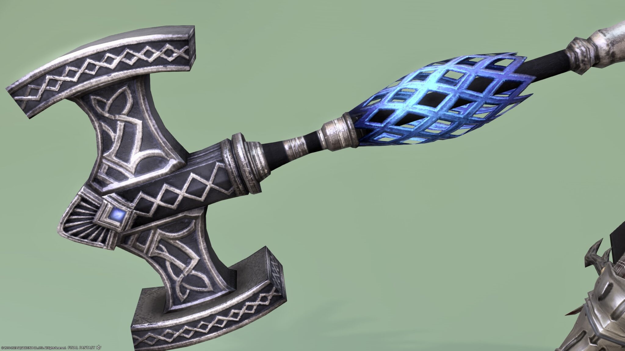 Elongated Hammer of Gaia Dark Knight Weapon “Shadow Hyposkhesphyra ...