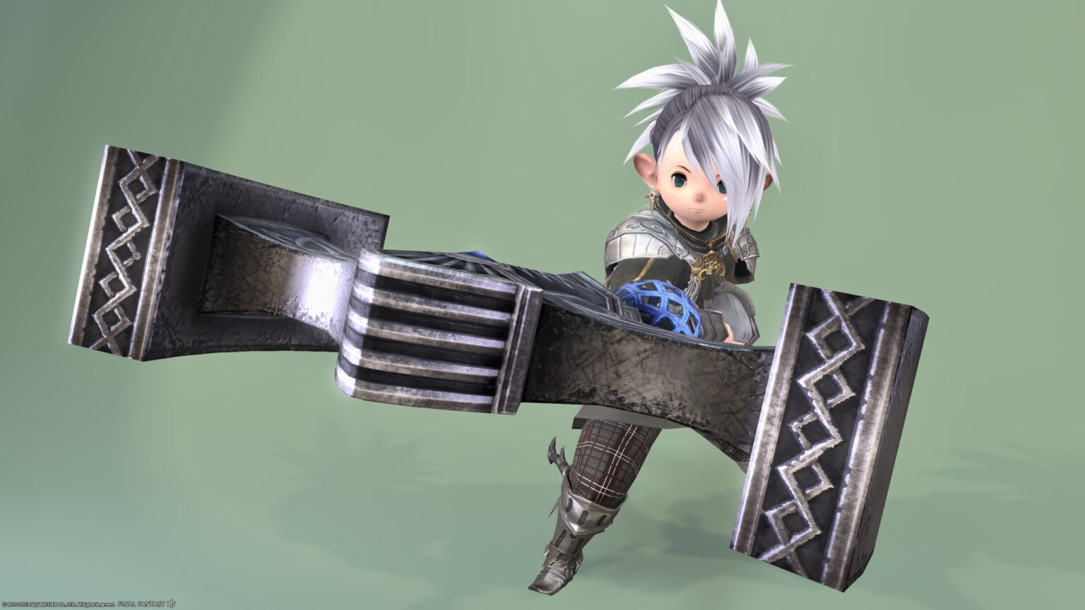 Elongated Hammer of Gaia Dark Knight Weapon “Shadow Hyposkhesphyra ...