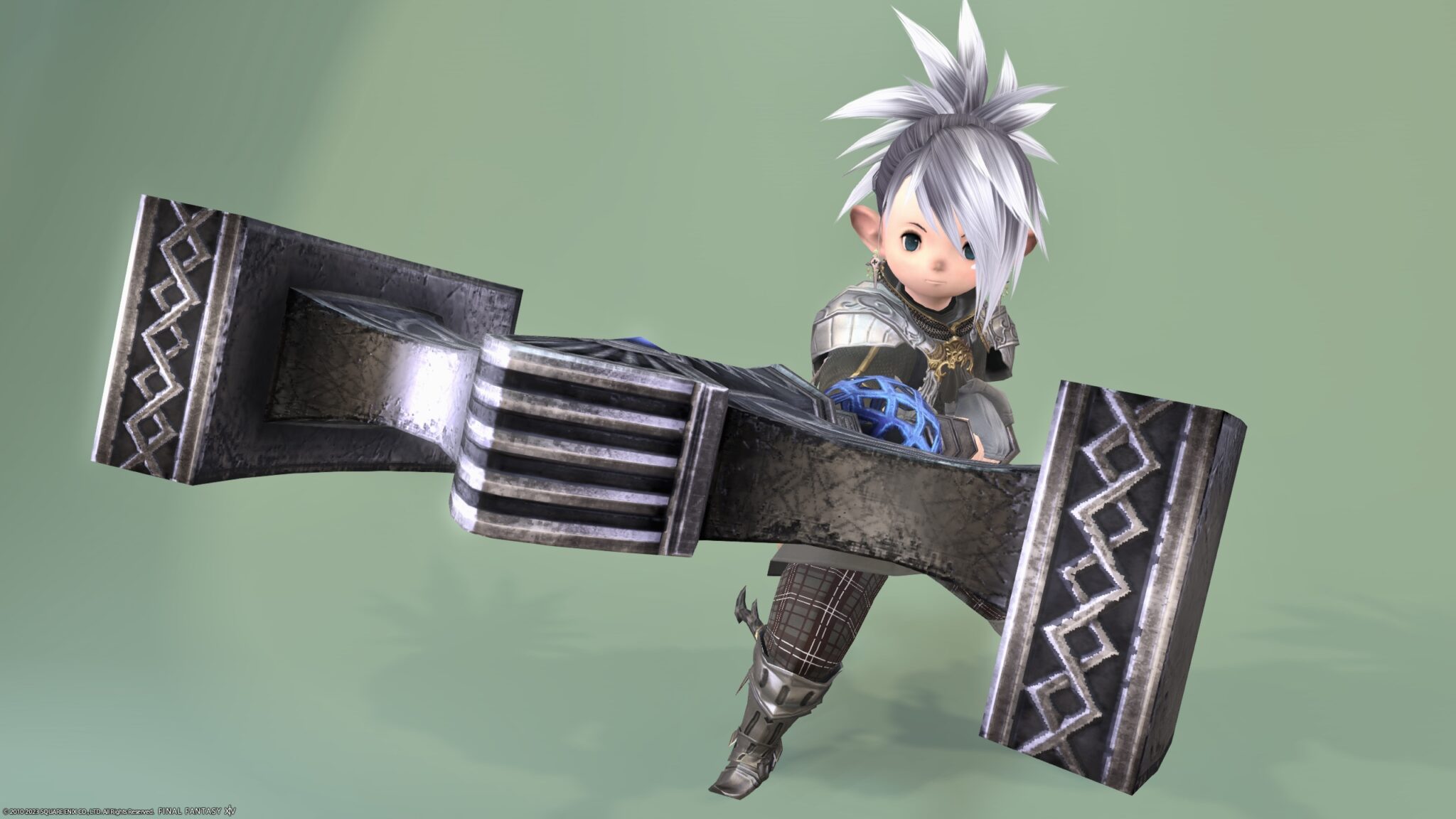 Elongated Hammer of Gaia Dark Knight Weapon “Shadow Hyposkhesphyra ...