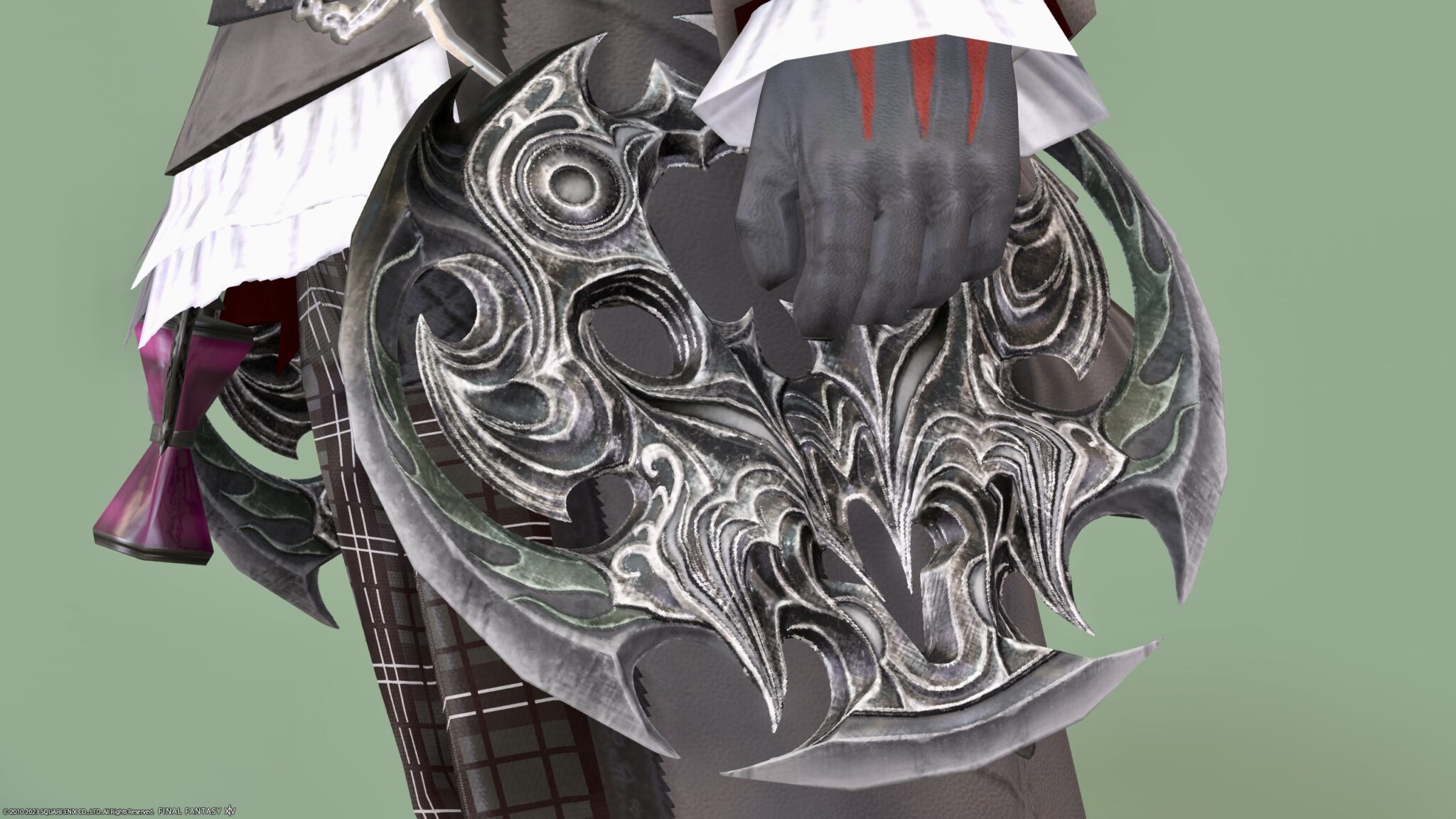 A dark fantasy dancer weapon that shines in purple / The Tower of Zot ...