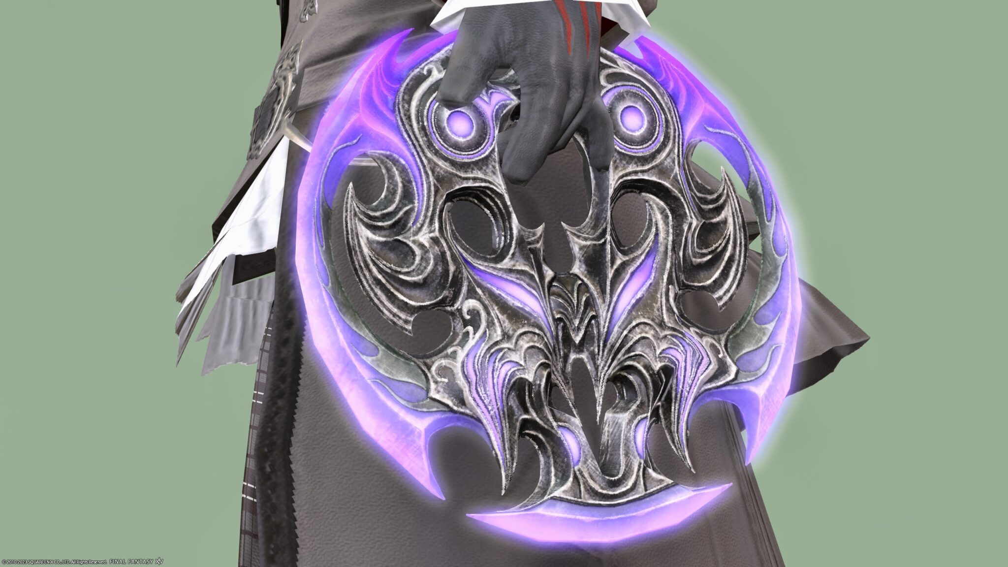 A dark fantasy dancer weapon that shines in purple / The Tower of Zot ...