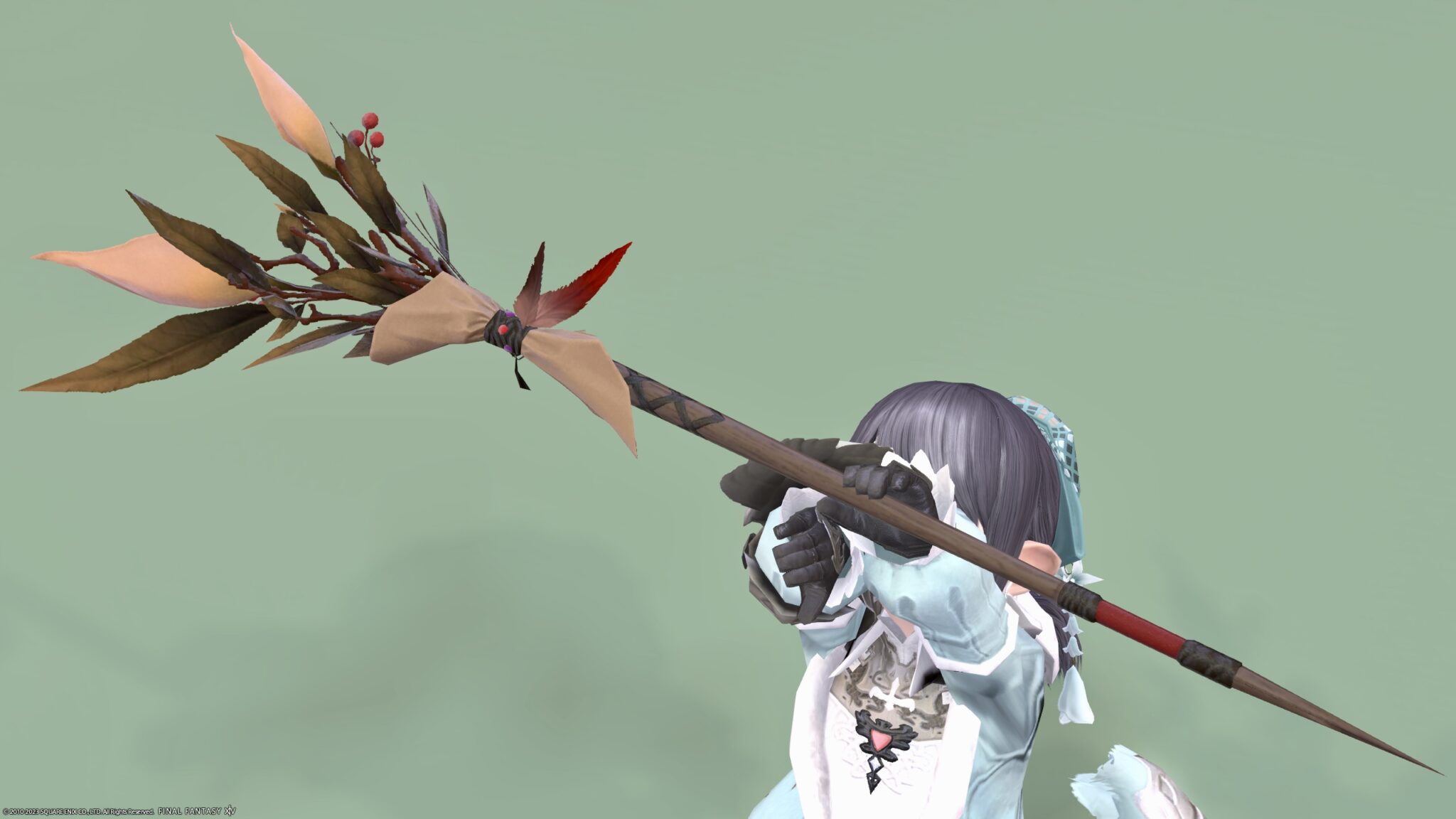 Dried flower-like stylish and cute white mage weapon “Lakeland Cane ...