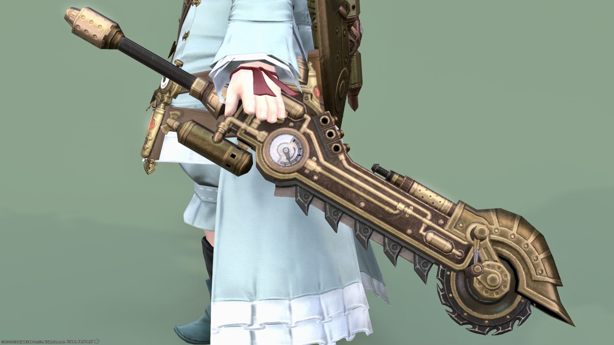 Slightly steamy rotating saw-type Paladin weapon “Chondrite Magitek ...