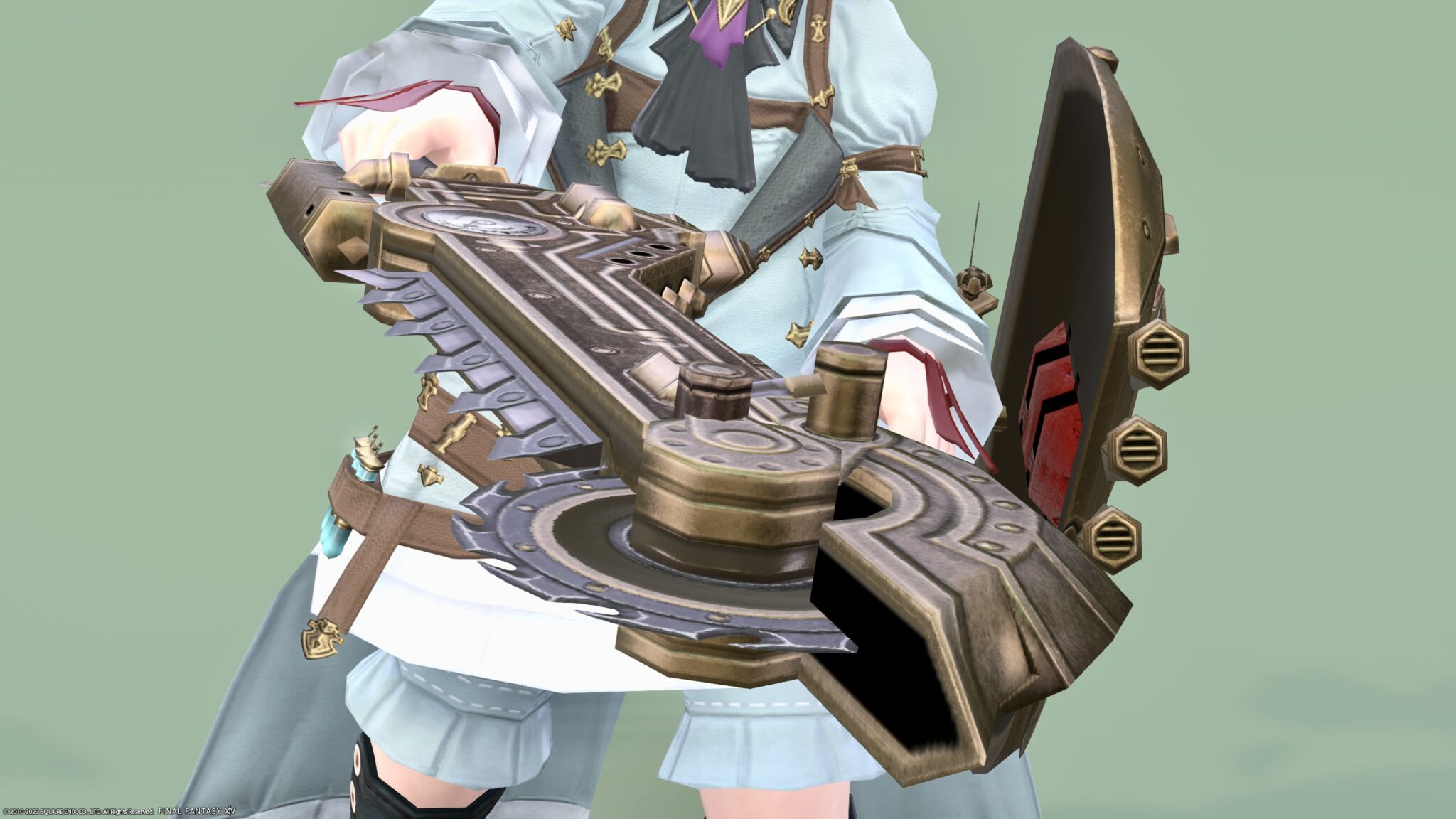 Slightly steamy rotating saw-type Paladin weapon “Chondrite Magitek ...