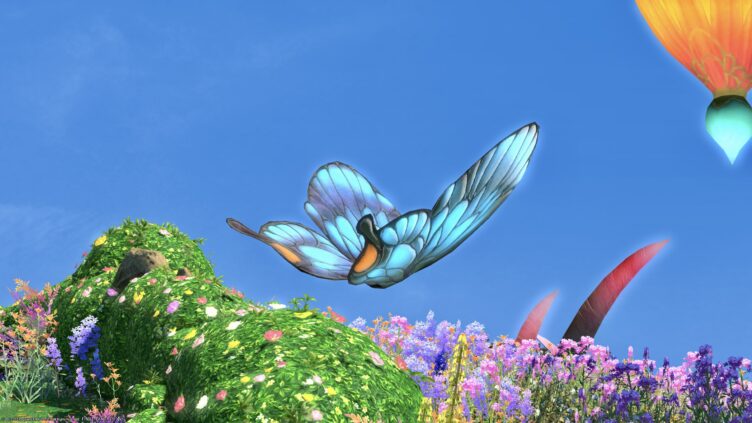 A very cute blue butterfly minion “Morpho” with the name of a goddess ...