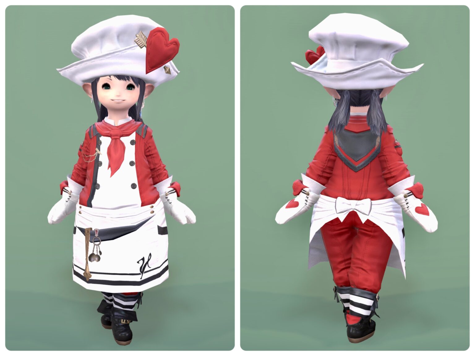 [Glamour] The cutest cook’s clothes “Valention Apron Attire” (Lalafell ...