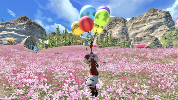 Cute flying balloon mount “Set Of Ceruleum Balloons” (Lalafell Ver ...