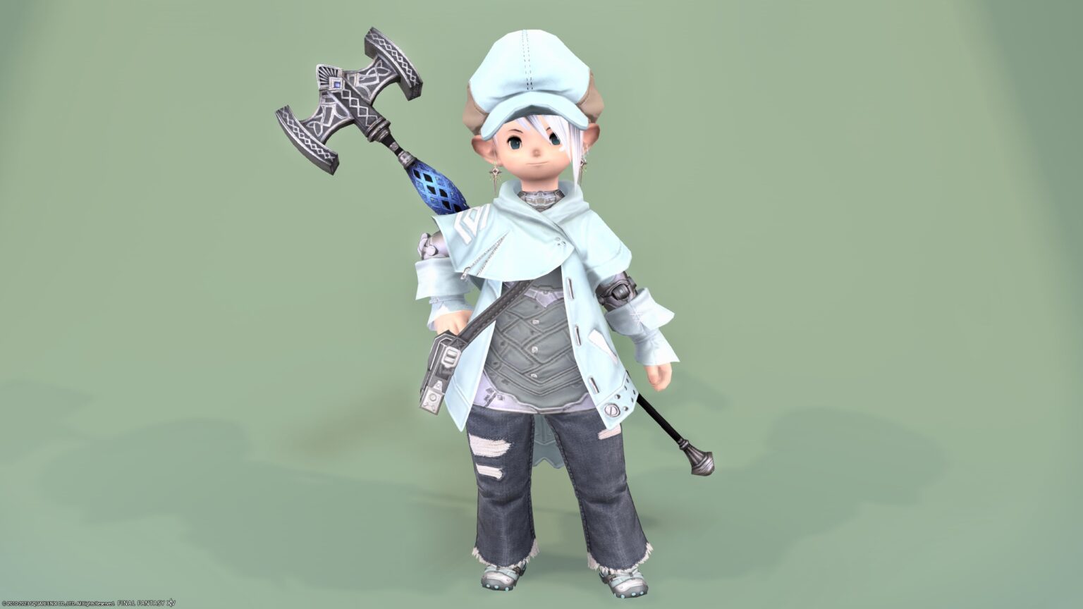 Gaia’s hammer-shaped White Mage staff and valuable blunt weapon “Umbral ...