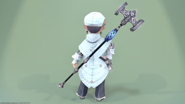Gaia’s hammer-shaped White Mage staff and valuable blunt weapon “Umbral ...