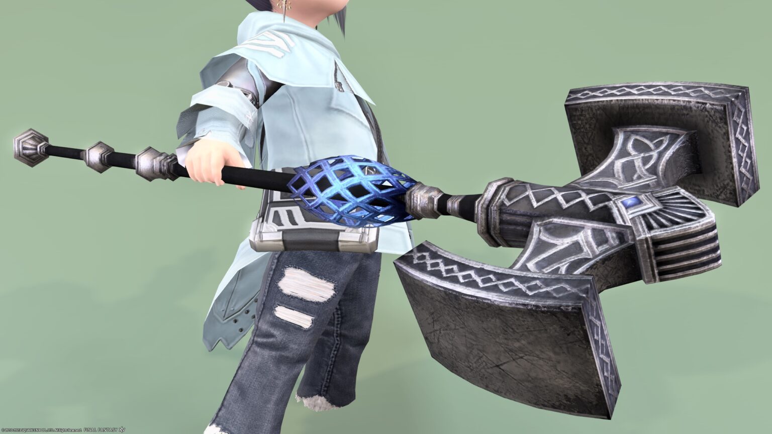 Gaia’s hammer-shaped White Mage staff and valuable blunt weapon “Umbral ...