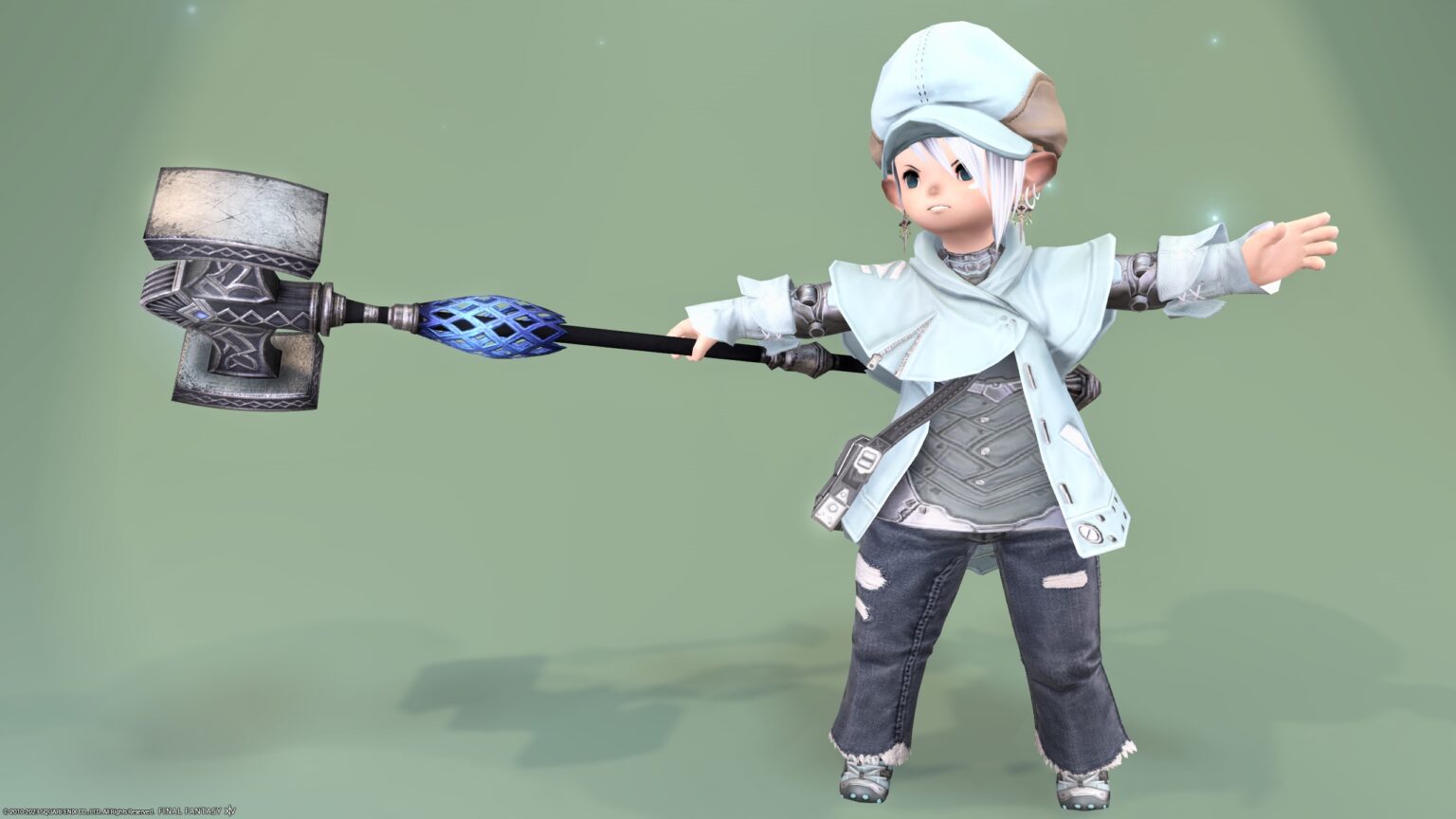 Gaia’s hammer-shaped White Mage staff and valuable blunt weapon “Umbral ...