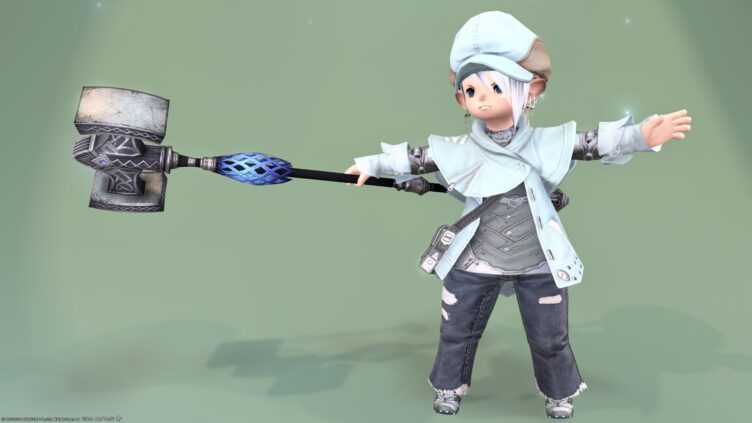 Gaia’s hammer-shaped White Mage staff and valuable blunt weapon “Umbral ...