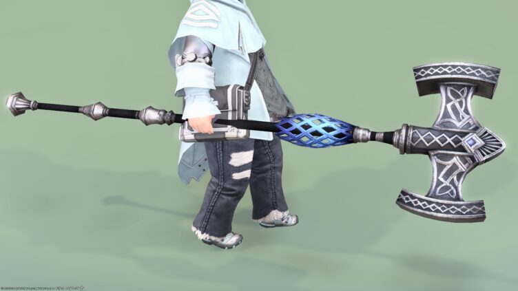 Gaia’s hammer-shaped White Mage staff and valuable blunt weapon “Umbral ...