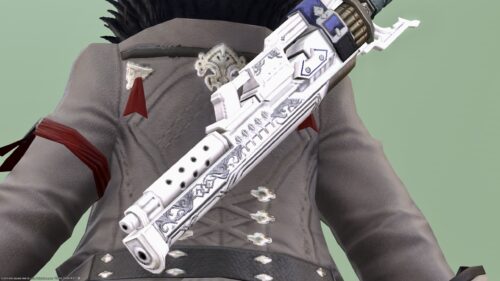 Machinist’s Manderville Weapon Stage 2: A small rifle that glows blue ...