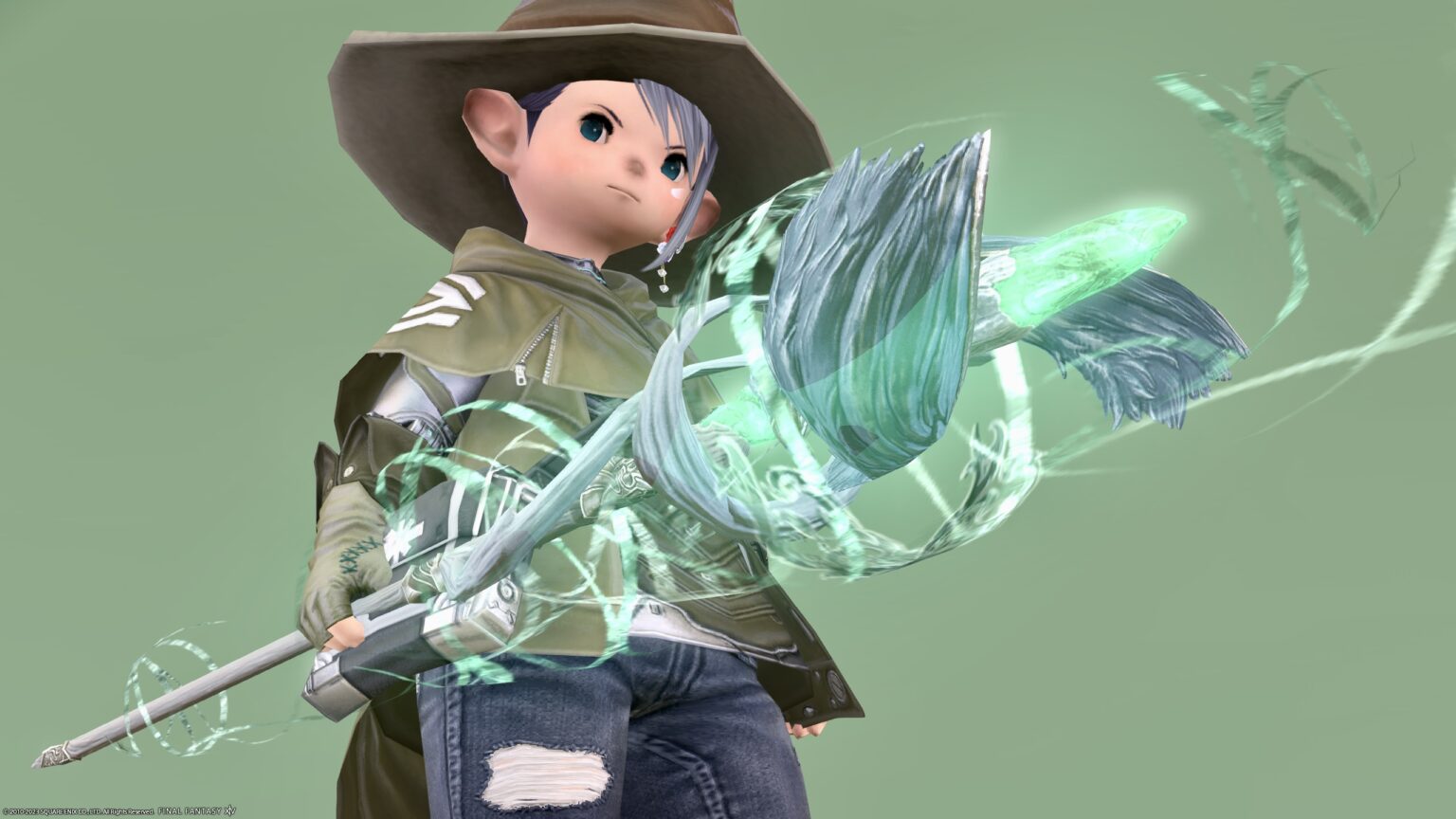 The divinely shining Hydaelyn’s scythe, the Reaper weapon “War Scythe ...