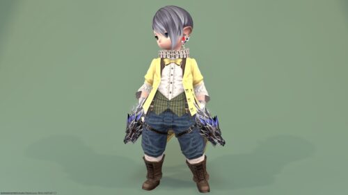 Monk’s Manderville Weapon 2nd stage / Blue glowing black dragon head ...
