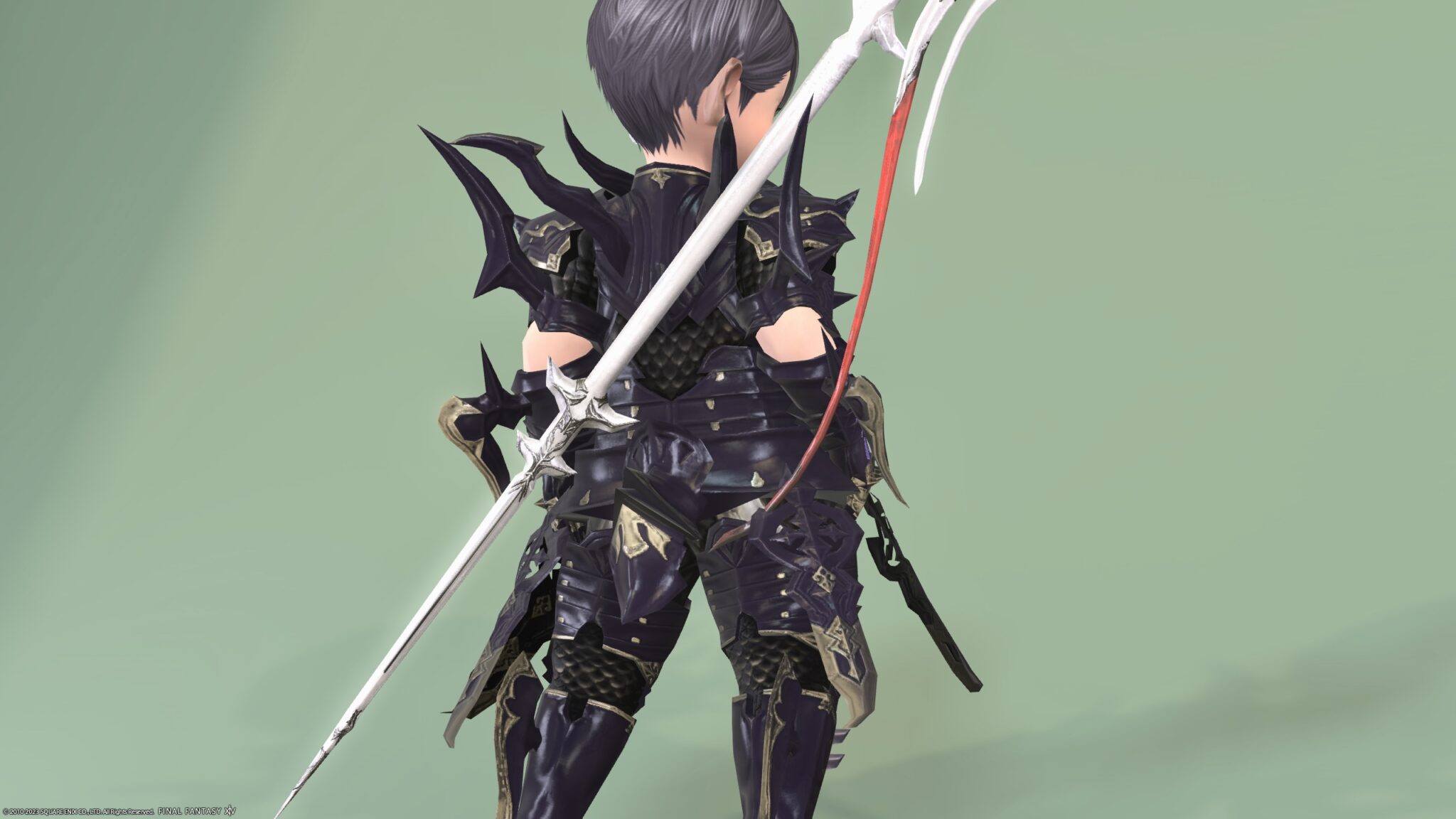 Dragoon’s Manderville Weapon Stage 2 Red whisker glowing white spear “Amazing Manderville Spear ...
