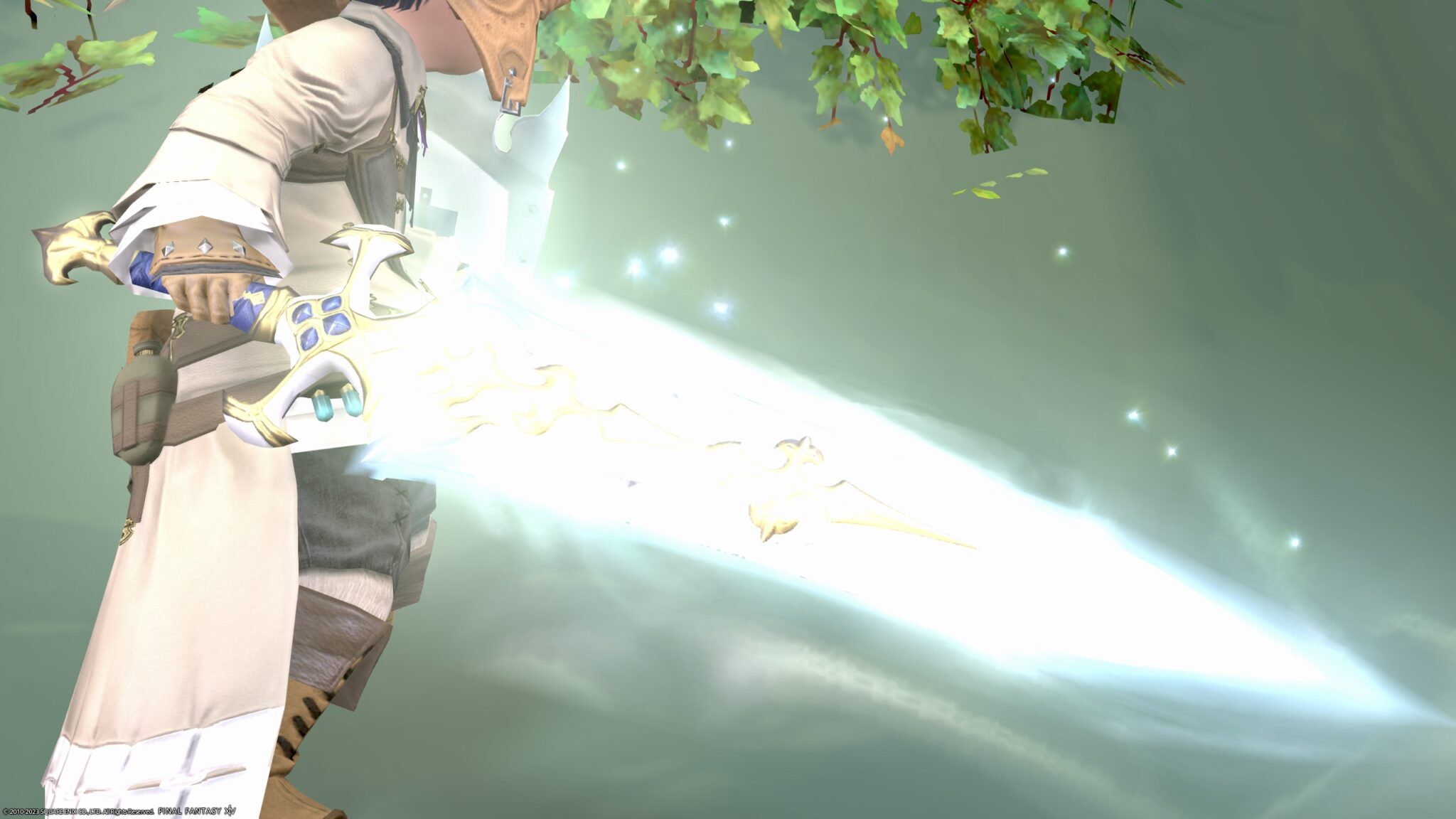 Paladin’s Zodiac Weapon 4th stage / Glowing in white silver “Curtana ...