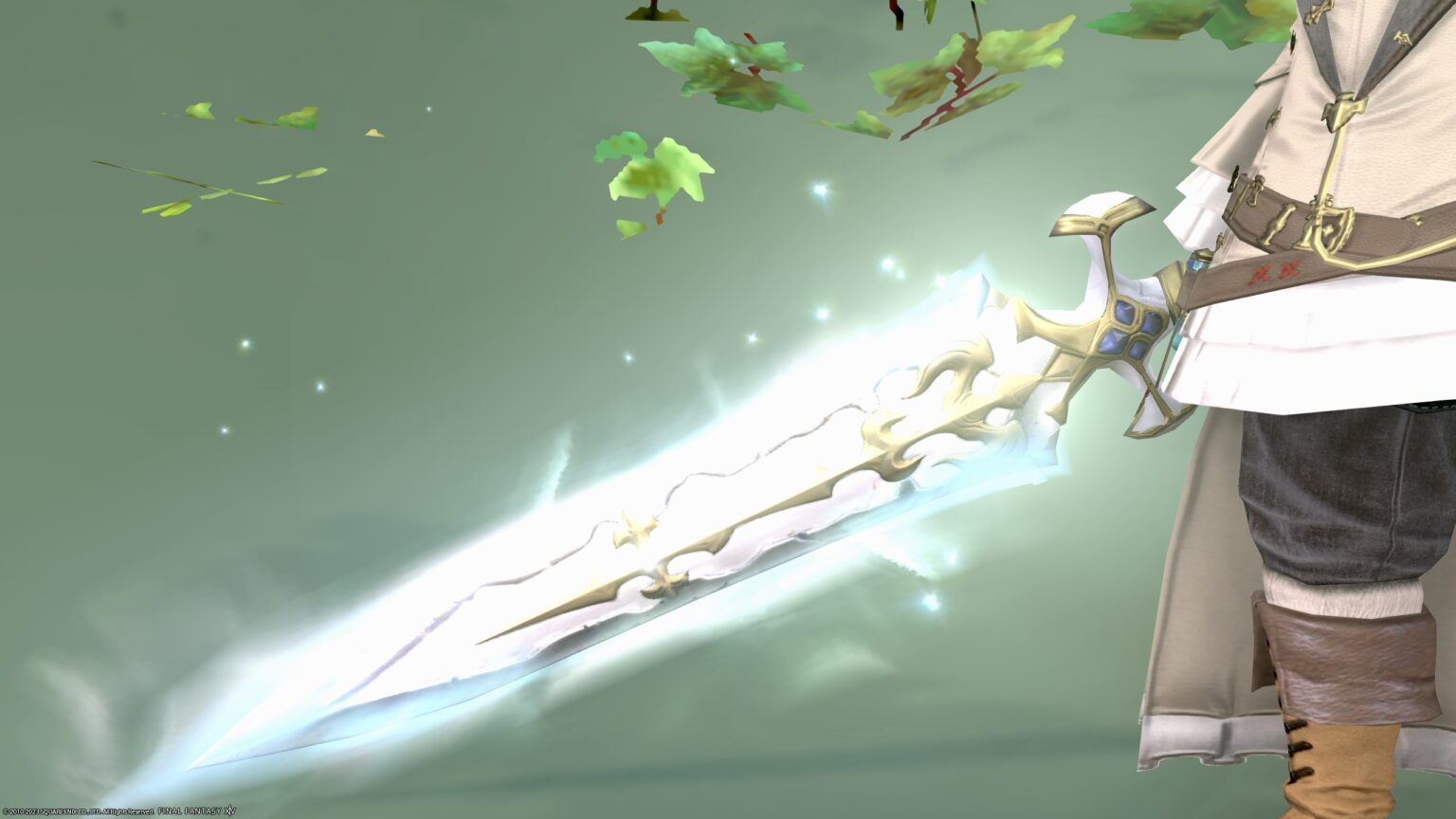 Paladin’s Zodiac Weapon 4th stage / Glowing in white silver “Curtana ...